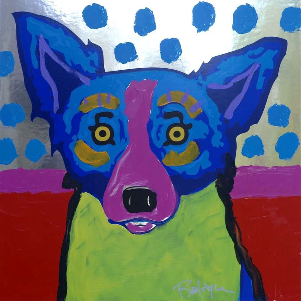 Rodrigue: Shiny Happy Blue Dog - George Rodrigue Studios