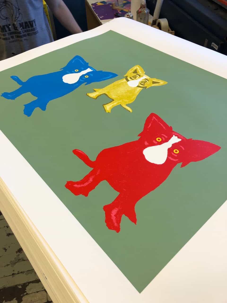 NEW SILKSCREEN RELEASE: ALL FOR ONE, ONE FOR ALL - George Rodrigue Studios