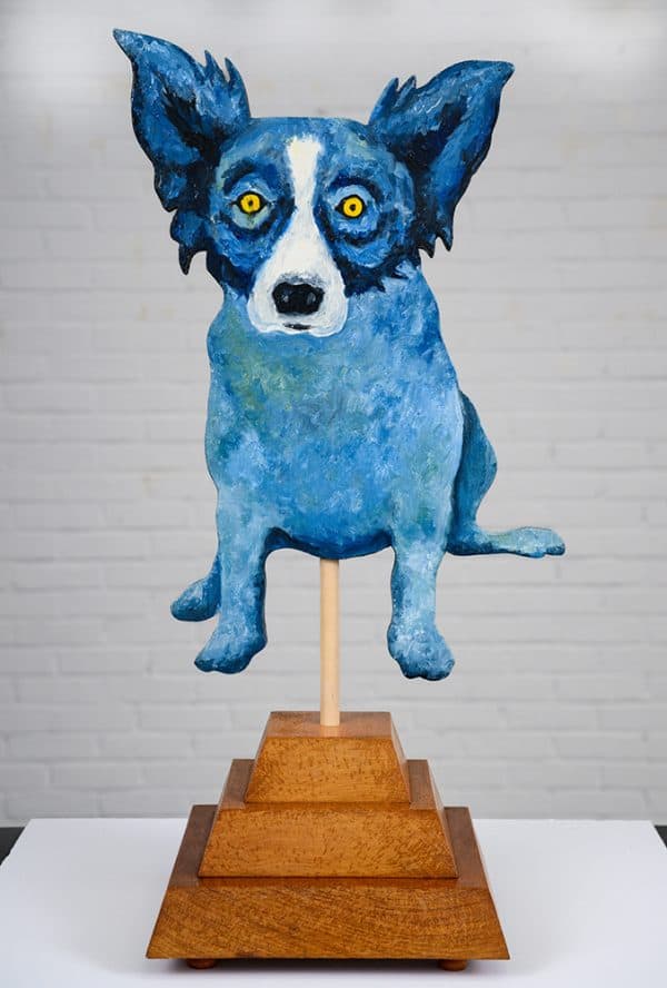 Untitled, Blue Dog Sculpture c.1990 - George Rodrigue Studios